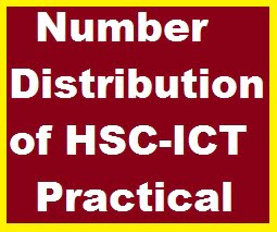 Number Distribution of HSC-ICT Practical
